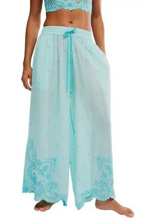 Free People Wishful Thinking Pajama Pants - Waterspout