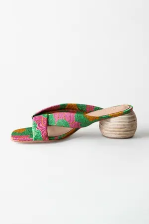 HUMA BLANCO Kira Woven Textile Slide Sandal - Floral
