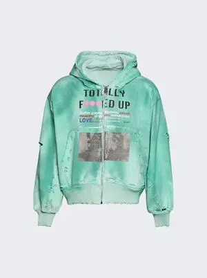ASTRUM Graphic Print Zip-up Hoodie