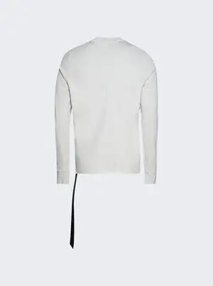Rick Owens Crewneck Sweat Tee Milk Wash