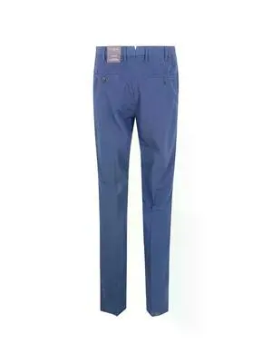 Incotex Pleated Straight-leg Trousers - Blue