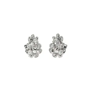 DAINTY LONDON Lyra Stud Earrings - Silver