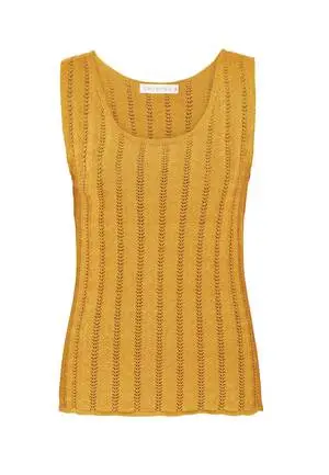 GROBUND Aase Knit Top - Yellow