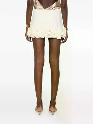 LA REVECHE Ivette Floral Appliqué Beach Cover-up
