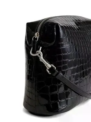 YU MEI Ch'lita Croc-effect Leather Crossbody Bag - Black
