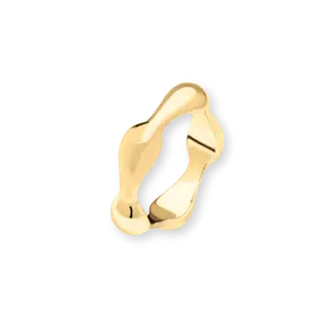 LUCY QUARTERMAINE Continual Drop Ring In Vermeil - Gold