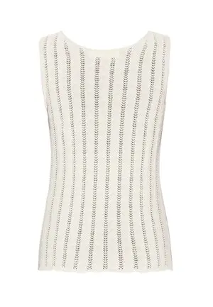 GROBUND Aase Knit Top - Beige