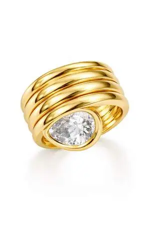 ZEPPLIN THE LABEL Athena Statement Ring - Gold