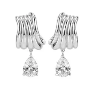 ZEPPLIN THE LABEL Persephone Drop Earrings - Silver