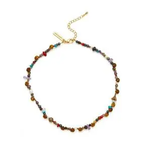 JAREDJAMIN Cassidy Beaded Necklace - Brown