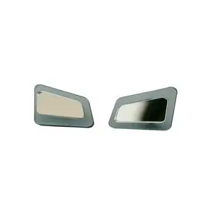 LAURA DAILI Mirror Light Layered Earrings - Silver/green