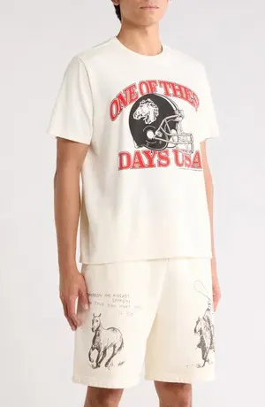 ONE OF THESE DAYS Days Usa Cotton Graphic T-shirt