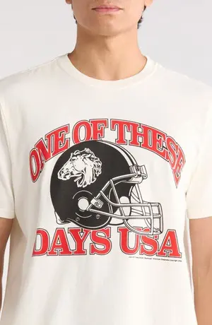 ONE OF THESE DAYS Days Usa Cotton Graphic T-shirt