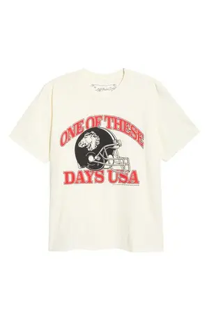 ONE OF THESE DAYS Days Usa Cotton Graphic T-shirt