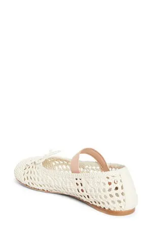 Miu Miu Woven Mary Jane Ballet Flat