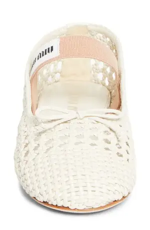 Miu Miu Woven Mary Jane Ballet Flat
