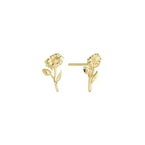 SET & STONES Elsie Birth Flower Stud Earrings - Gold/april