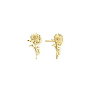 SET & STONES Elsie Birth Flower Stud Earrings - Gold/august