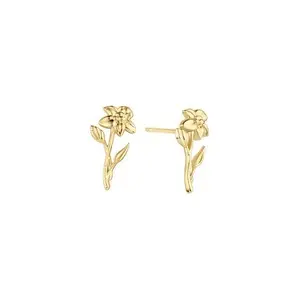 SET & STONES Elsie Birth Flower Stud Earrings - Gold/march