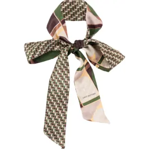 LOST PATTERN Modular Silk Skinny Scarf