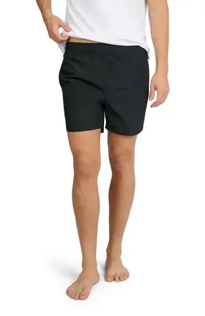 Onia Crinkle 5" Swim Trunk - Black