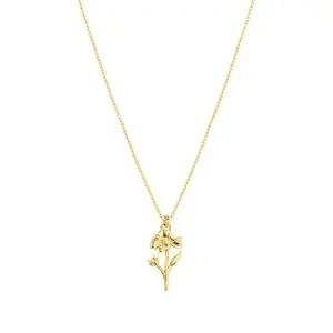 SET & STONES Elsie Birth Flower Charm Necklace - Gold/october