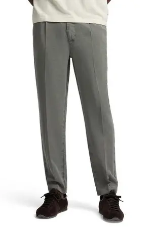 Onia Pleated Lyocell Trousers - Agave