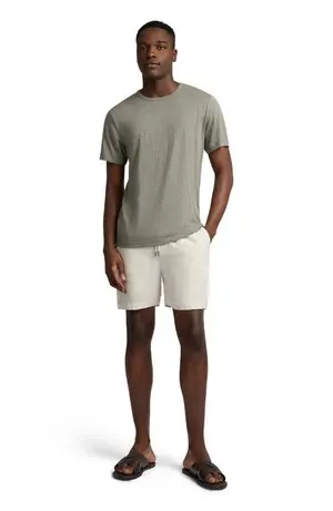 Onia Stretch Linen Crewneck Short Sleeve Tee - Agave
