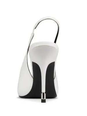 FEMME Gt3 Slingback Pumps - White