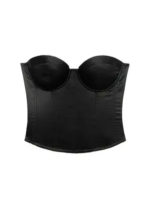 FLEUR DU MAL Hamptons Bustier - Black