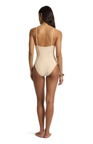 Onia Chelsea One-piece Swimsuit - Ochre/white