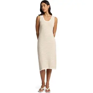 Onia Cotton Boucle Tank Dress - Jute/egret