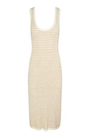 Onia Cotton Boucle Tank Dress - Jute/egret