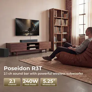 ULTIMEA Poseidon R3t 2.1ch Soundbar With Wireless Subwoofer