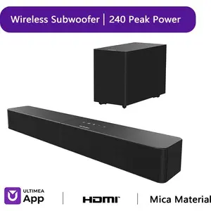 ULTIMEA Poseidon R3t 2.1ch Soundbar With Wireless Subwoofer - Black