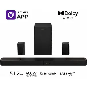 ULTIMEA Skywave F40 Boom 5.1.2ch Sound Bar With Dolby Atmos - Black