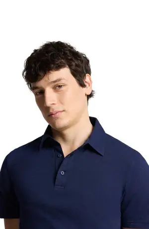Onia Short Sleeve Polo - Navy