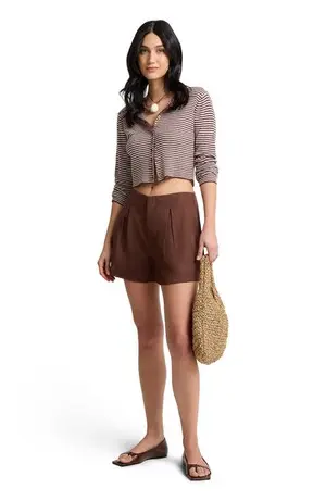 Onia Rib Linen Cardigan