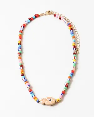 ERIN MCDERMOTT JEWELRY Beaded Fish Pendant Necklace