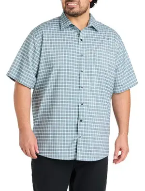 SYNRGY BY DXL Big & Tall Plaid Microfiber Sport Shirt V2