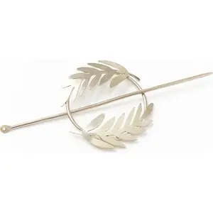 MATR BOOMIE Kavya Hair Slide With Stick - Silver Fern