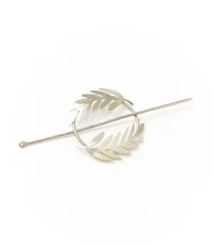 MATR BOOMIE Kavya Hair Slide With Stick - Silver Fern