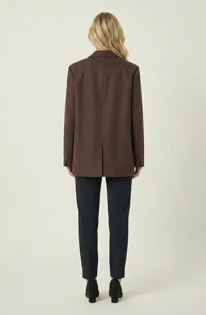 MODENAIRE Patchwork Detail Notched Lapel Blazer
