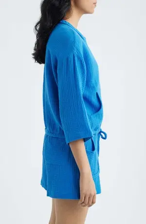 CITY BLUES Zip Front Jacket - Cobalt