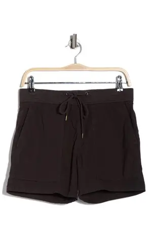 JAMES PERSE Stretch Cotton Poplin Drawstring Shorts