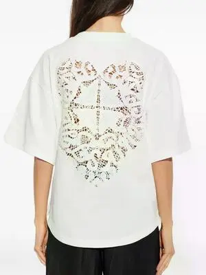 ALLSAINTS Crochet-patch Heart T-shirt - White