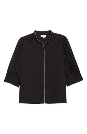 CECE DUPRAZ Pearce Puff Sleeve Top - Rich Black