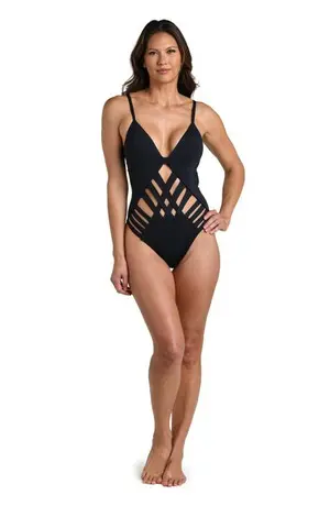 La Blanca Island Goddess Cutout Monokini One-piece Swimsuit