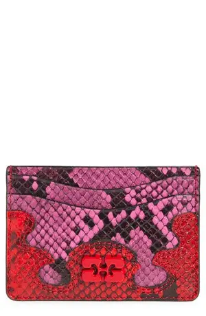GANNI Bou Card Holder - Raspberry