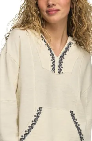 Lucky Brand Embroidered Baja Hoodie